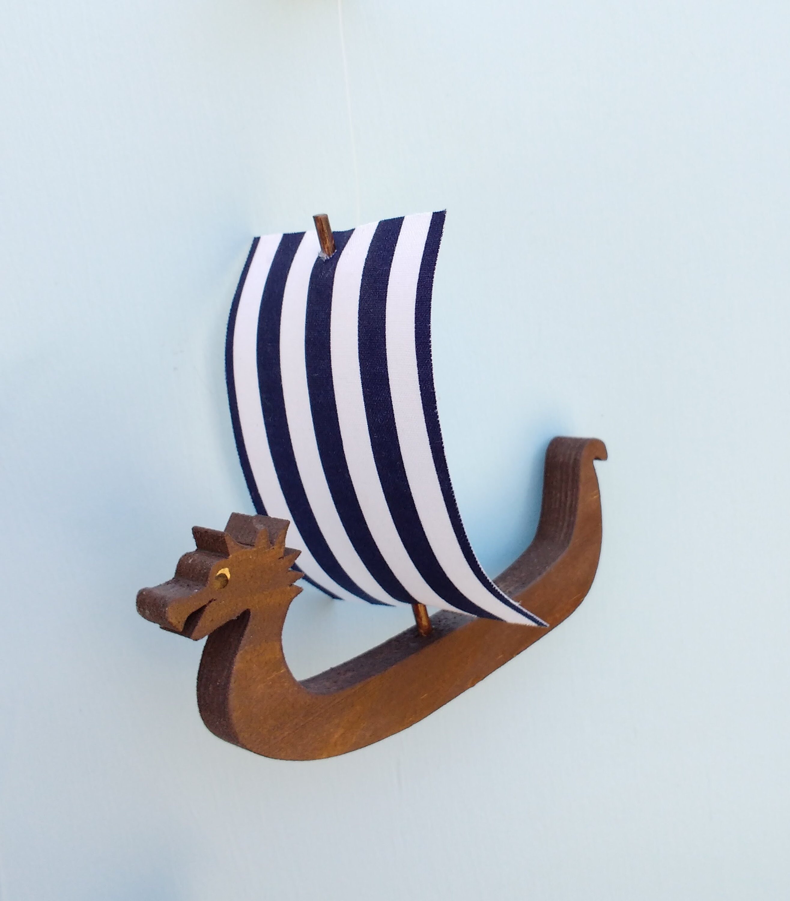 VIKING SHIP W Flag Ornament, Assorted, Christmas Ornament, Viking Ship ...