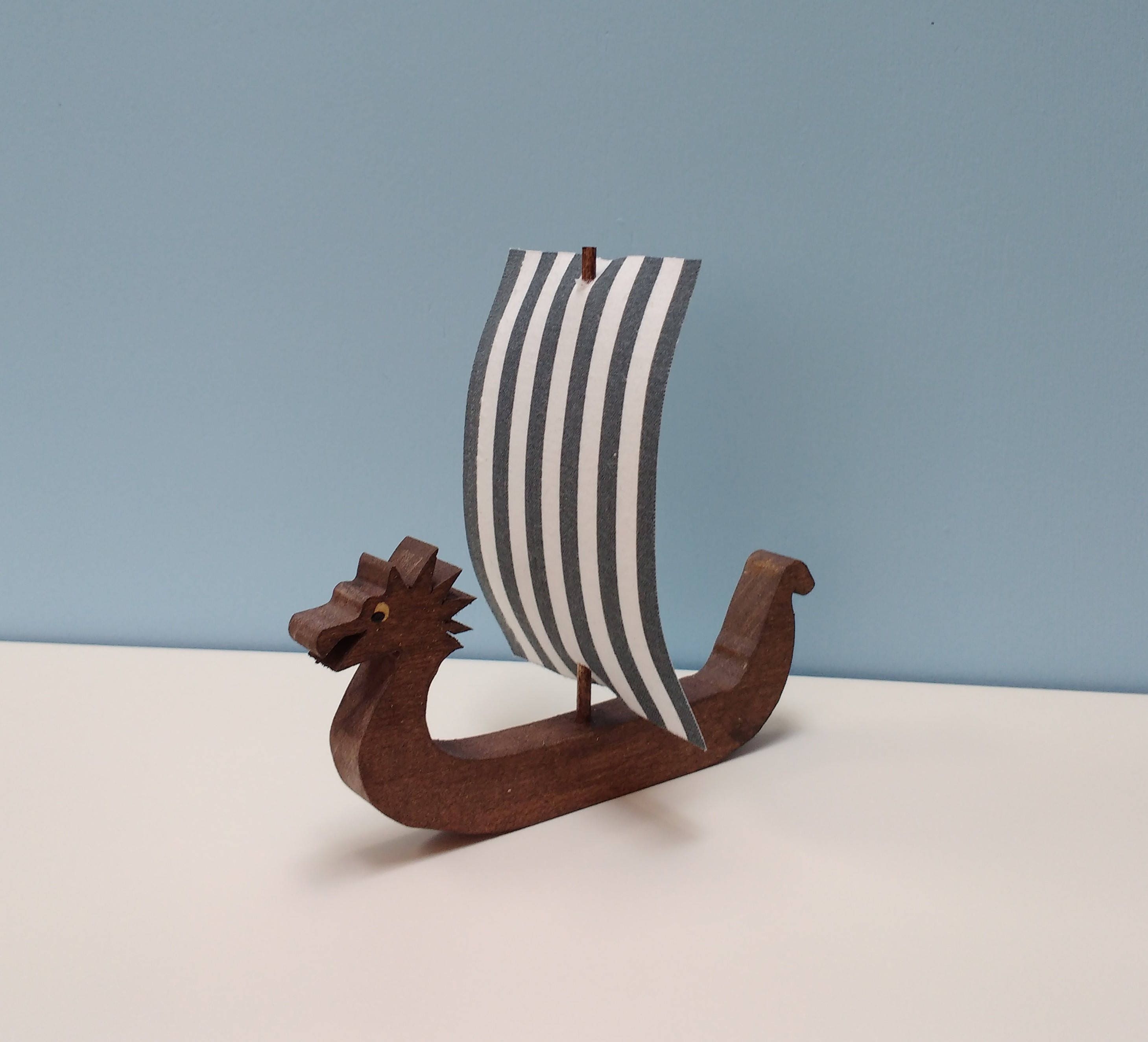 VIKING SHIP W Flag Ornament, Assorted, Christmas Ornament, Viking Ship ...