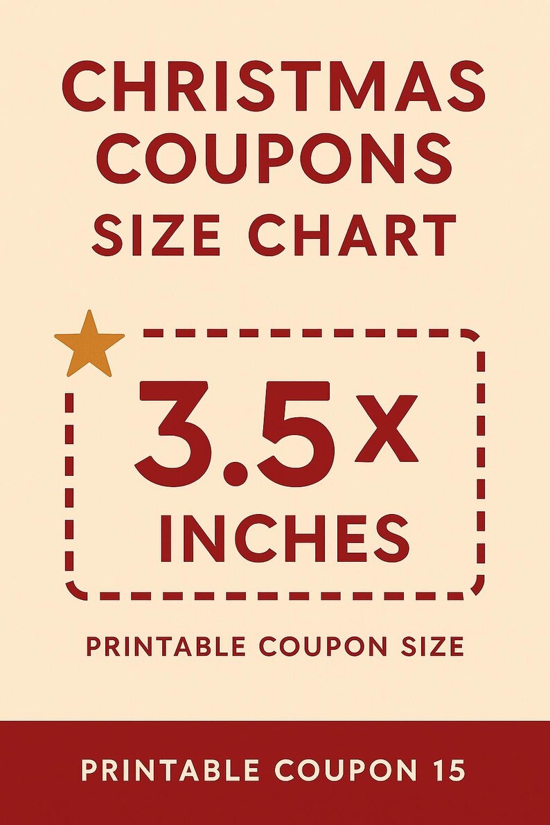Christmas Coupon Book Printable | Instant Download - Etsy