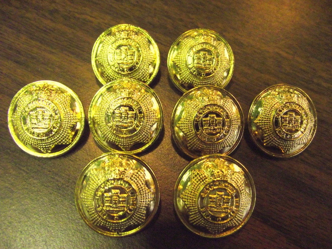 British Army Buttons the Devonshire Regiment Buttons King's Crown ...
