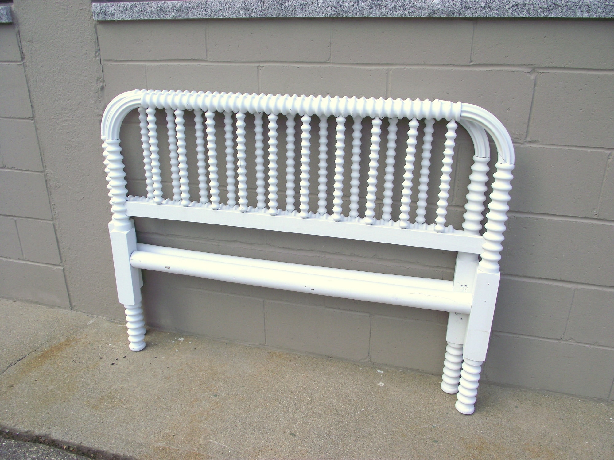 Matched Height - Antique Jenny Lind BED Spindle Spool FULL Size - White ...