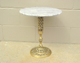 Marble plant stand | Etsy