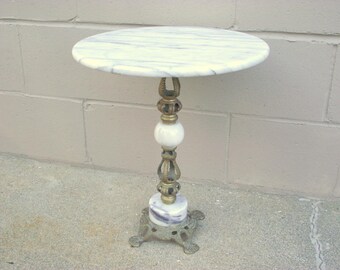 Marble plant stand | Etsy