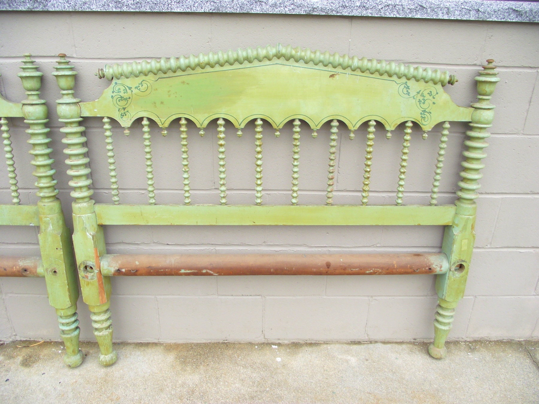 Antique Jenny Lind Full Wood Bed Heirloom Shabby Chic Country - Etsy