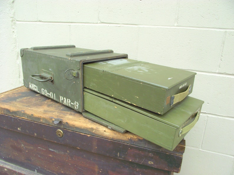 US ARMY Signal Corps Military Radio Crystal Case Box Wooden - Etsy