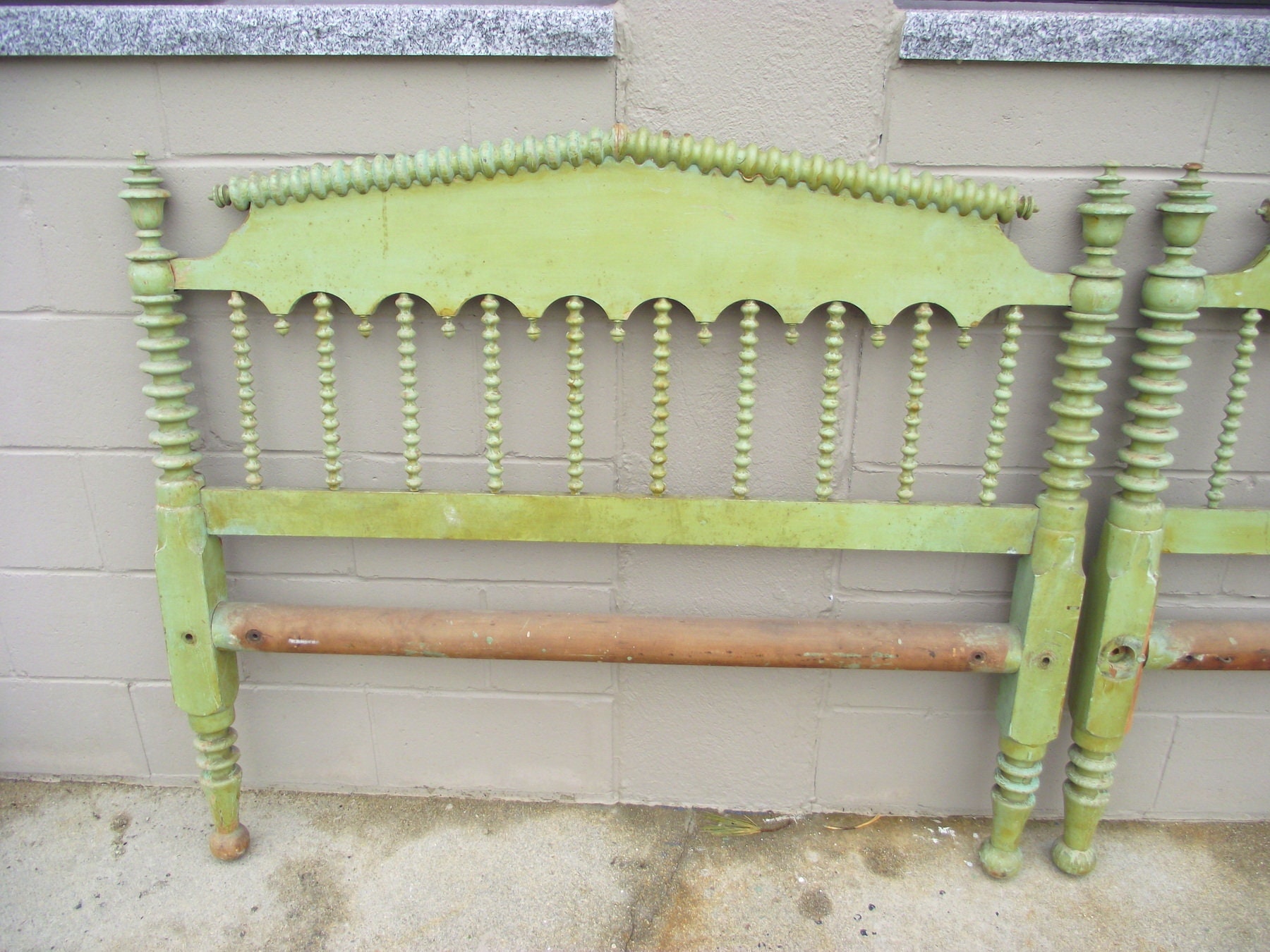 Antique Jenny Lind Full Wood Bed Heirloom Shabby Chic Country - Etsy