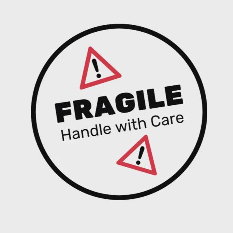 Fragile Handle With Care Warning Stickers, 2 Inch Round, Set of 100 - Etsy