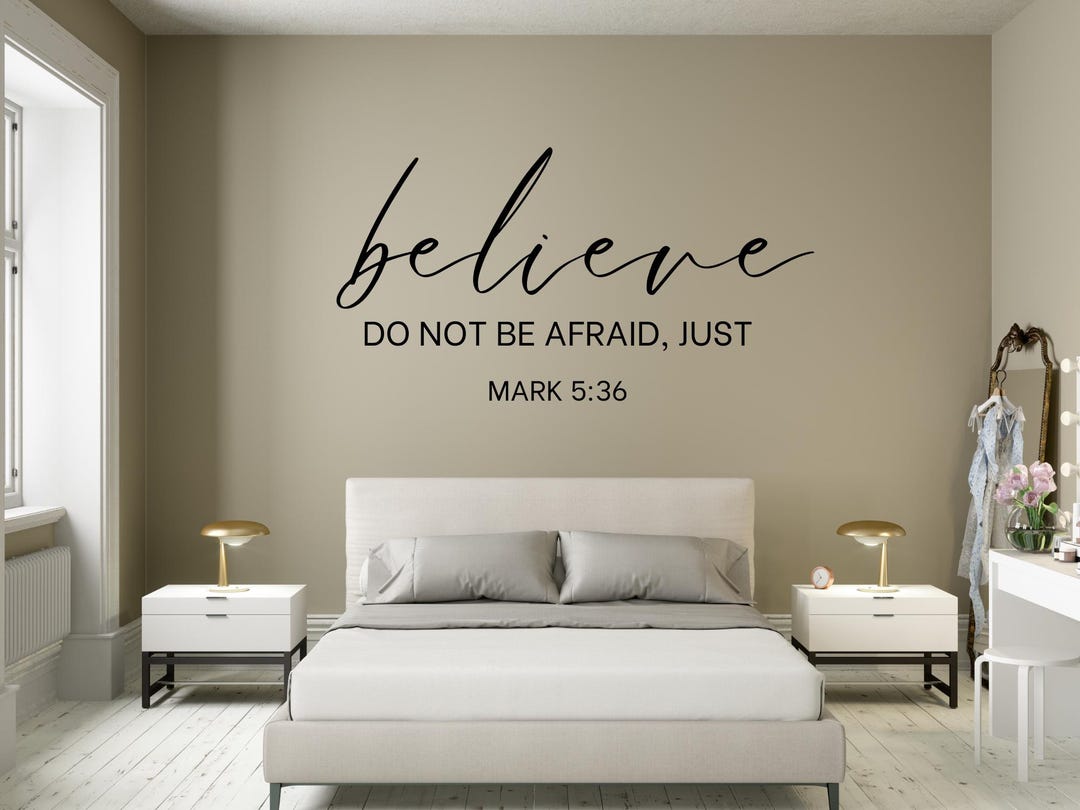 Mark 5 Bible Verse Wall Art | Faith Based Motivation | Vinyl Wall ...