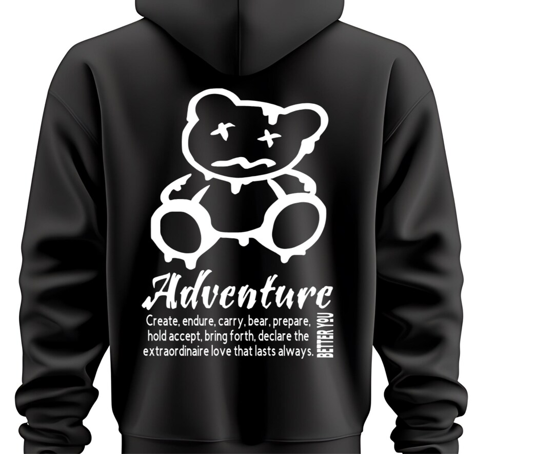 Adventure Teddy Bear Iron Vinyl Decal | Create Endure Carry Bear Iron ...