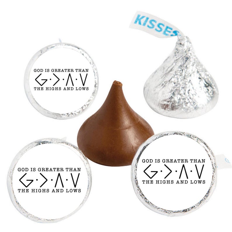 God is Greater Than the Highs and Lows | Religious Candy Stickers ...