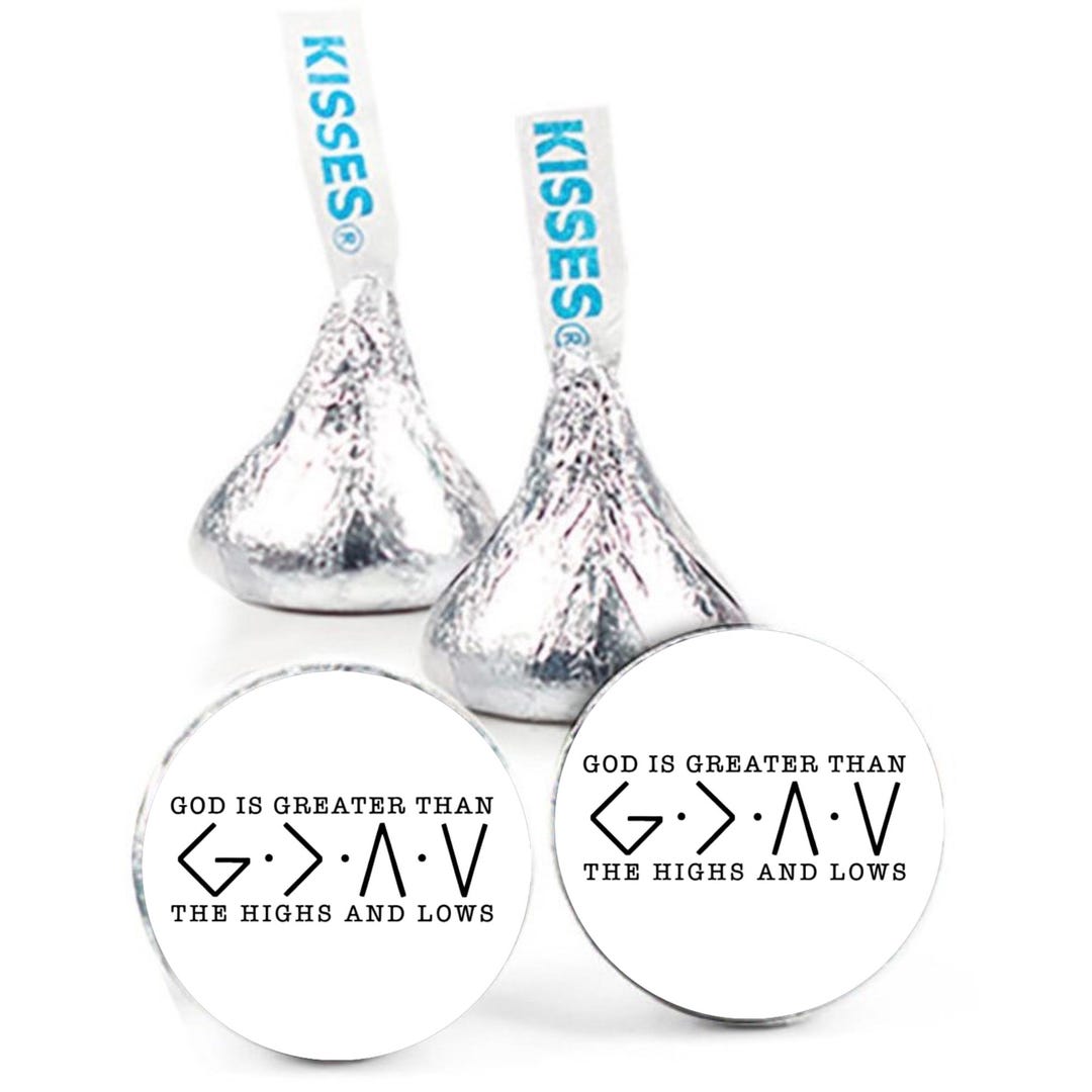 God is Greater Than the Highs and Lows | Religious Candy Stickers ...