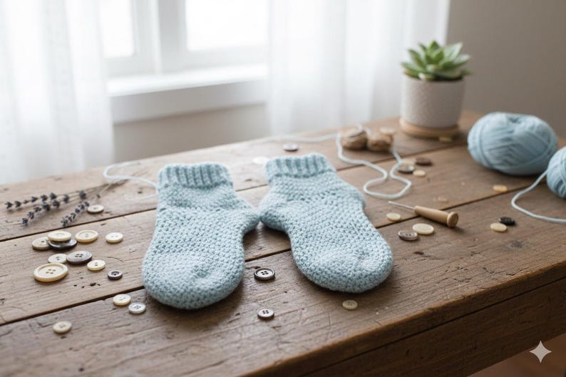 Beginner Crochet Socks Pattern | Easy Durable Heel (PDF Download) - Etsy