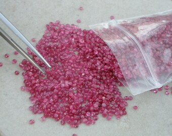 6 Loose Natural Red Ruby Round Gems 2.5mm | Etsy