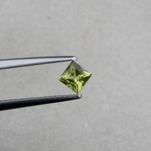 Peridot Princess Cut Loose Natural Gem 4mm for Jewelry Making and ...
