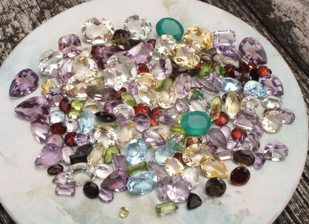 Over 150 Carats of Loose Natural Semiprecious Gemstones for Jewelry ...