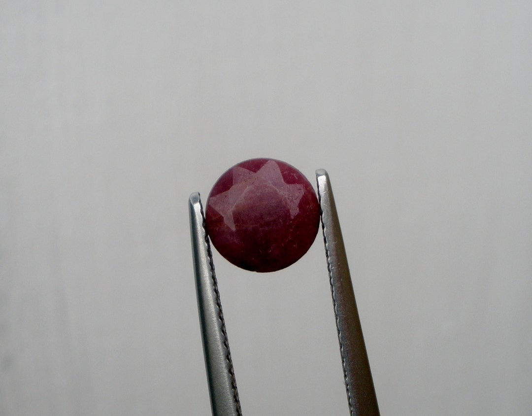 Red Ruby Round Loose Faceted Natural Gem 7mm - Etsy