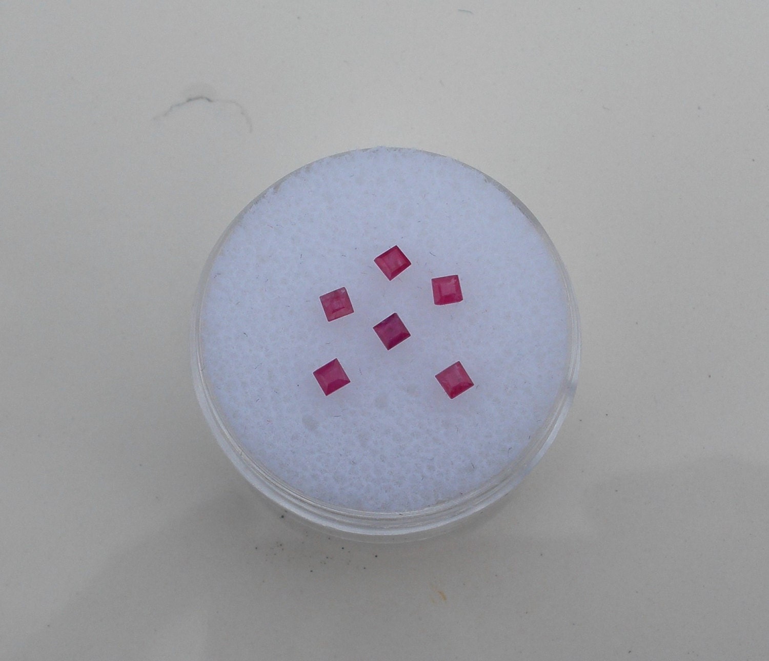 6 Loose Natural Red Ruby Square Loose Faceted Gems 2mm | Etsy