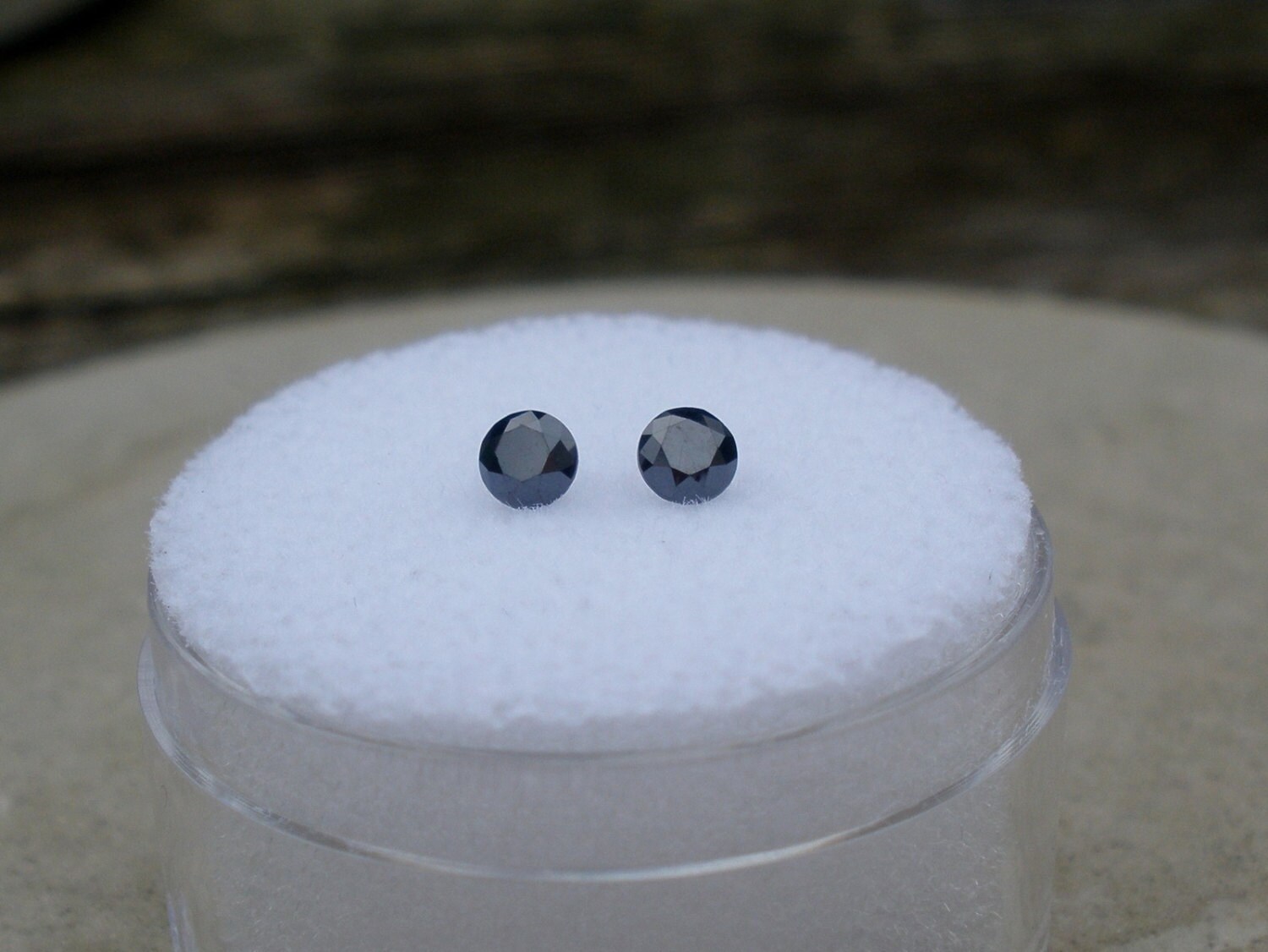 Black Round Diamond Natural Pair 3mm Each - Etsy