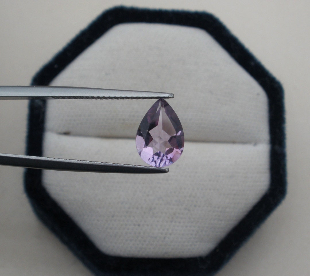 10x7mm Amethyst Pear Natural Loose Gem for Jewelry, Crafts and Gem ...