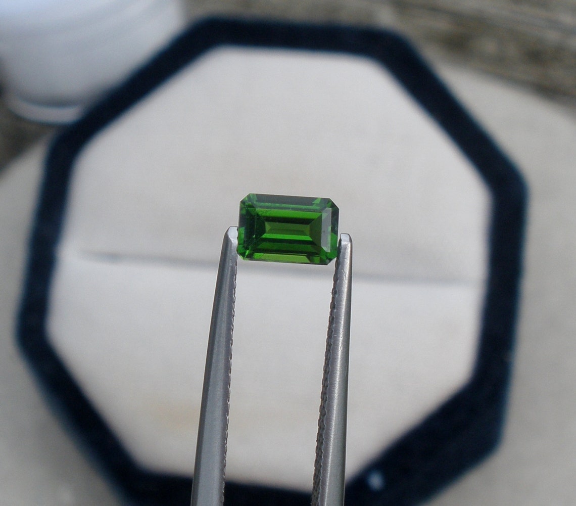 Green Chrome Diopside Emerald Loose Faceted Natural Gem 6x4mm - Etsy