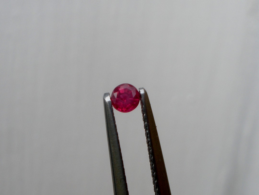 Red Ruby Round Loose Faceted Natural Gem 3mm - Etsy
