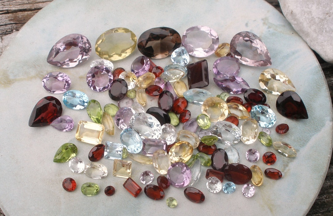 Over 100 Carats Parcel Lot of Loose Natural Semiprecious Gemstones for ...