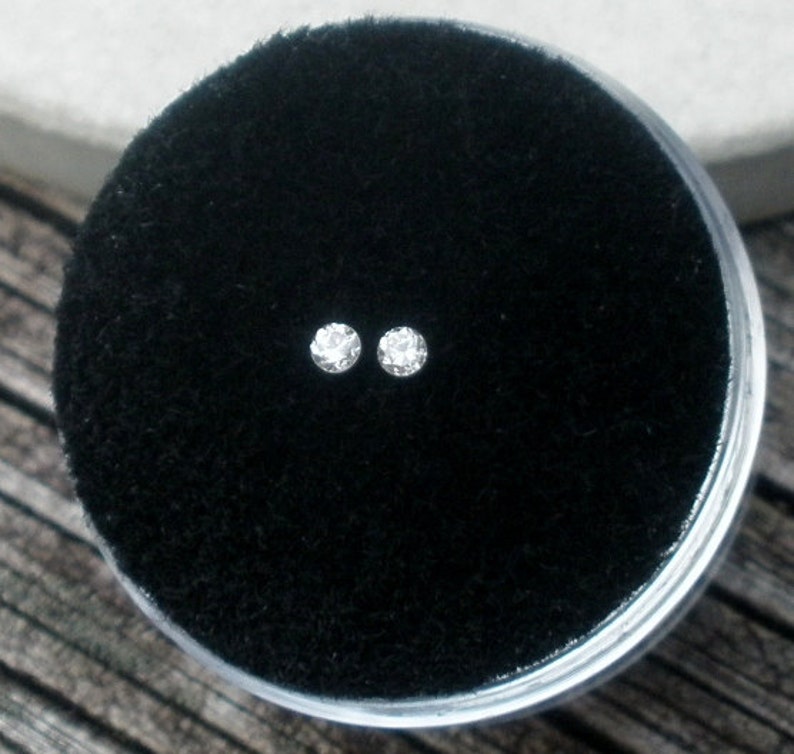 2 Loose Natural White Diamonds Loose Faceted Rounds 2.0mm Each for ...