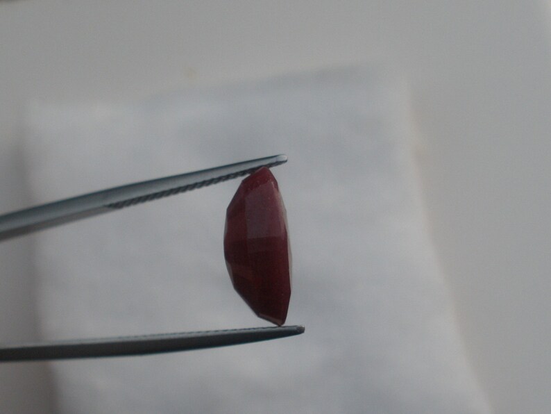 Ruby Oval Loose Faceted Natural Gem 14 X 10mm | Etsy