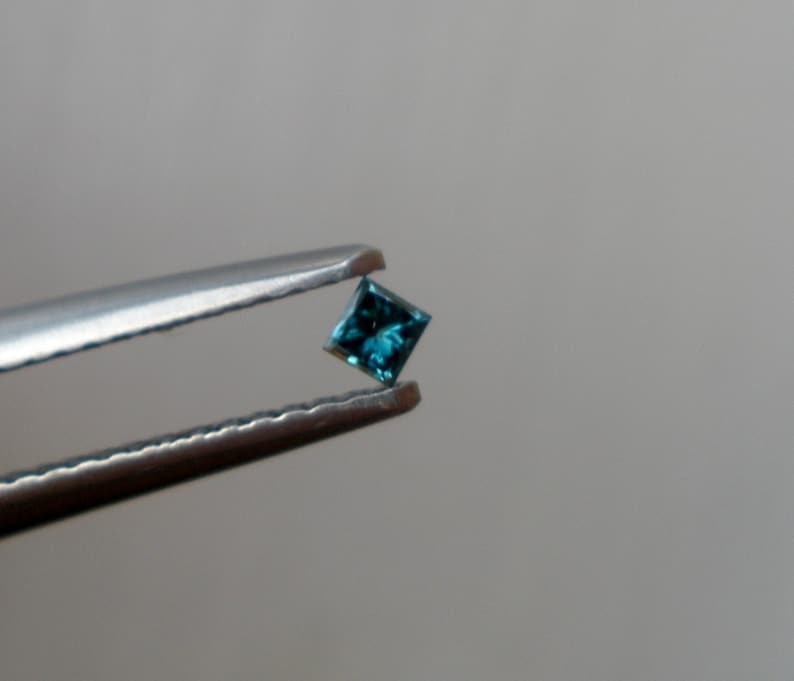 Blue Princess Diamond Loose Faceted Cut 2mm - Etsy