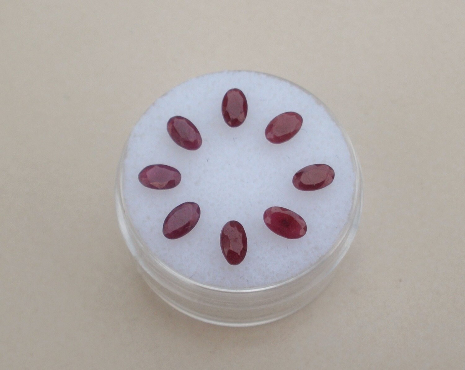 8 Ruby Oval Natural Loose Faceted Gems 5x3mm Each - Etsy
