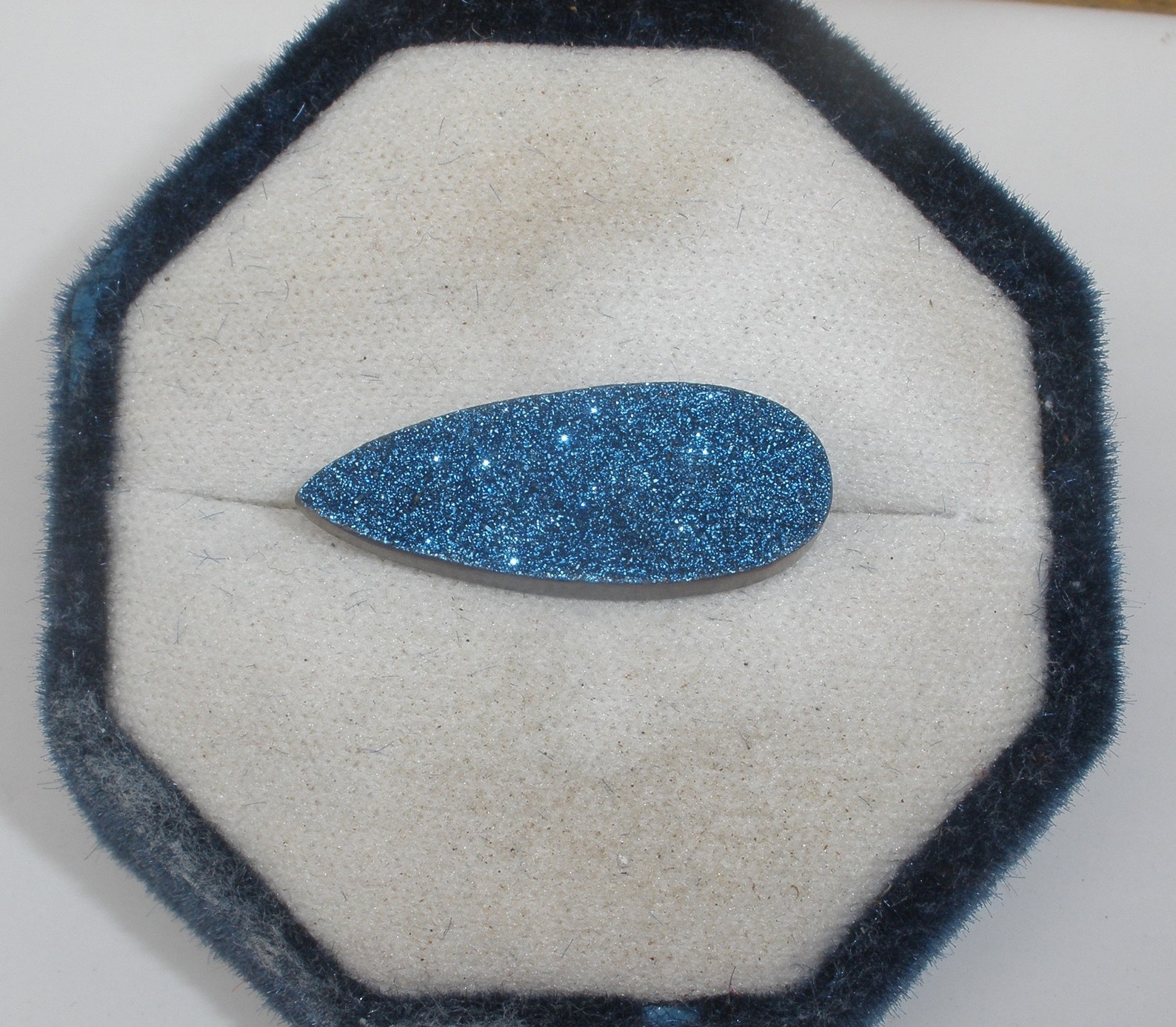 26 X 10mm Pear Mystic Peacock Blue Drusy Quartz - Etsy