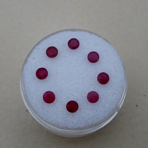 Red Ruby Round Loose Faceted Natural Gem 4mm - Etsy