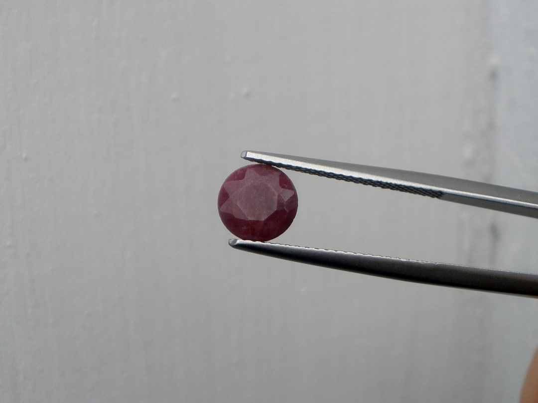 Red Ruby Round Loose Faceted Natural Gem 8mm - Etsy