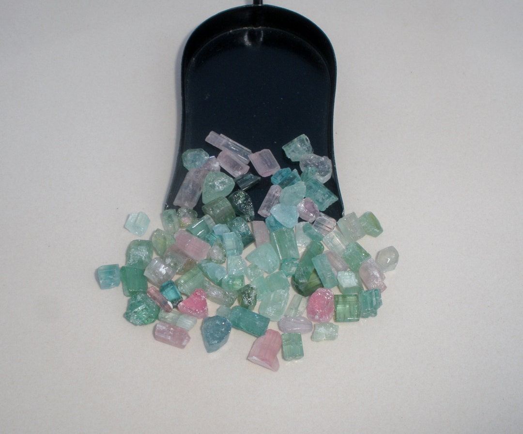 Tourmaline Crystal Rough Gem Mix Parcel Lot Over 50 Carats - Etsy