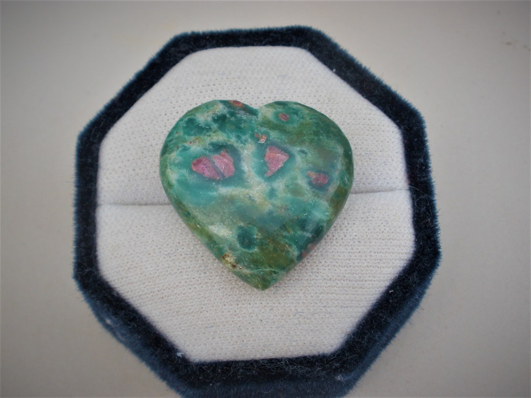 Ruby Zoisite Heart Loose Natural Gemstone 32mm - Etsy