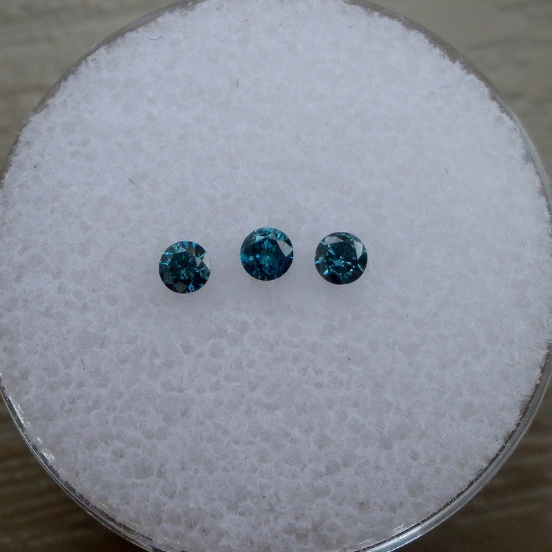 Loose Blue Diamonds 2.3mm - Etsy