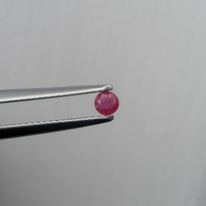 Red Ruby Round Loose Faceted Natural Gem 3mm - Etsy