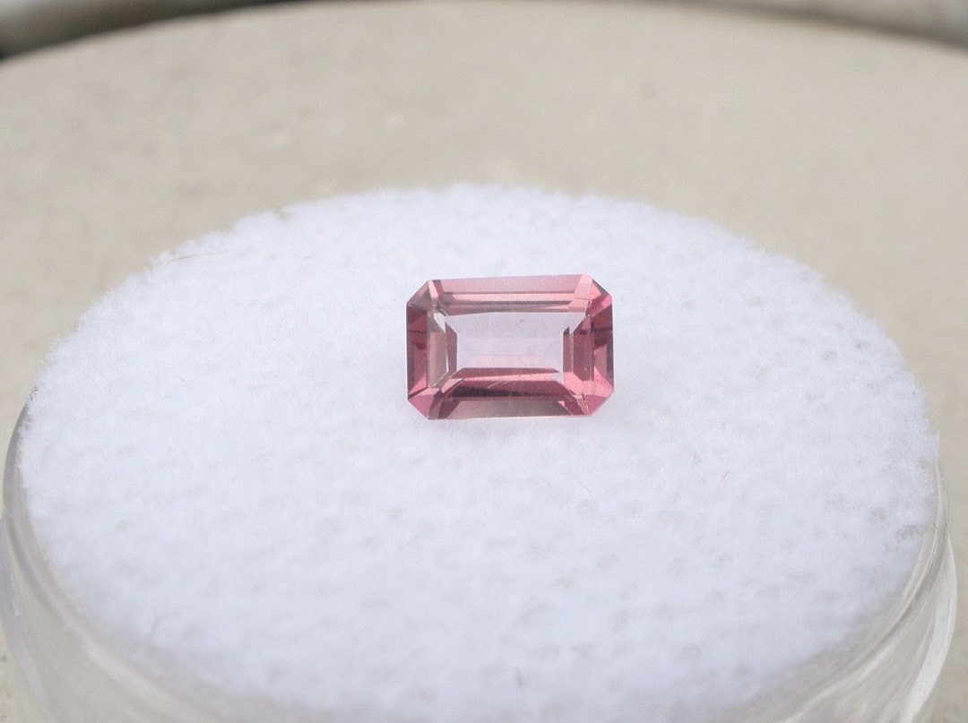 Rose Pink Topaz Emerald Loose Faceted Natural Gem 6x4mm - Etsy