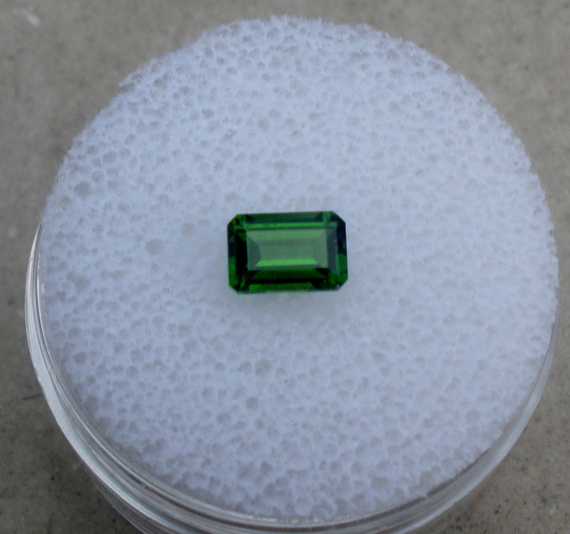 Green Chrome Diopside Emerald Loose Faceted Natural Gem 6x4mm - Etsy