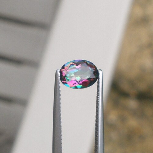 Mystic Topaz Multi Color Topaz Oval Cut Gemstone Faceted - Etsy