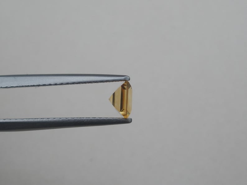 Natural Citrine Gem, Square Faceted Loose Stone, 5mm - Etsy