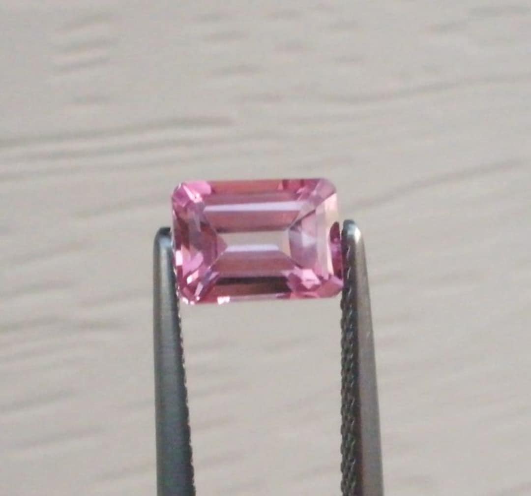 Loose Natural Rose Pink Topaz Emerald Gem 7x5mm - Etsy