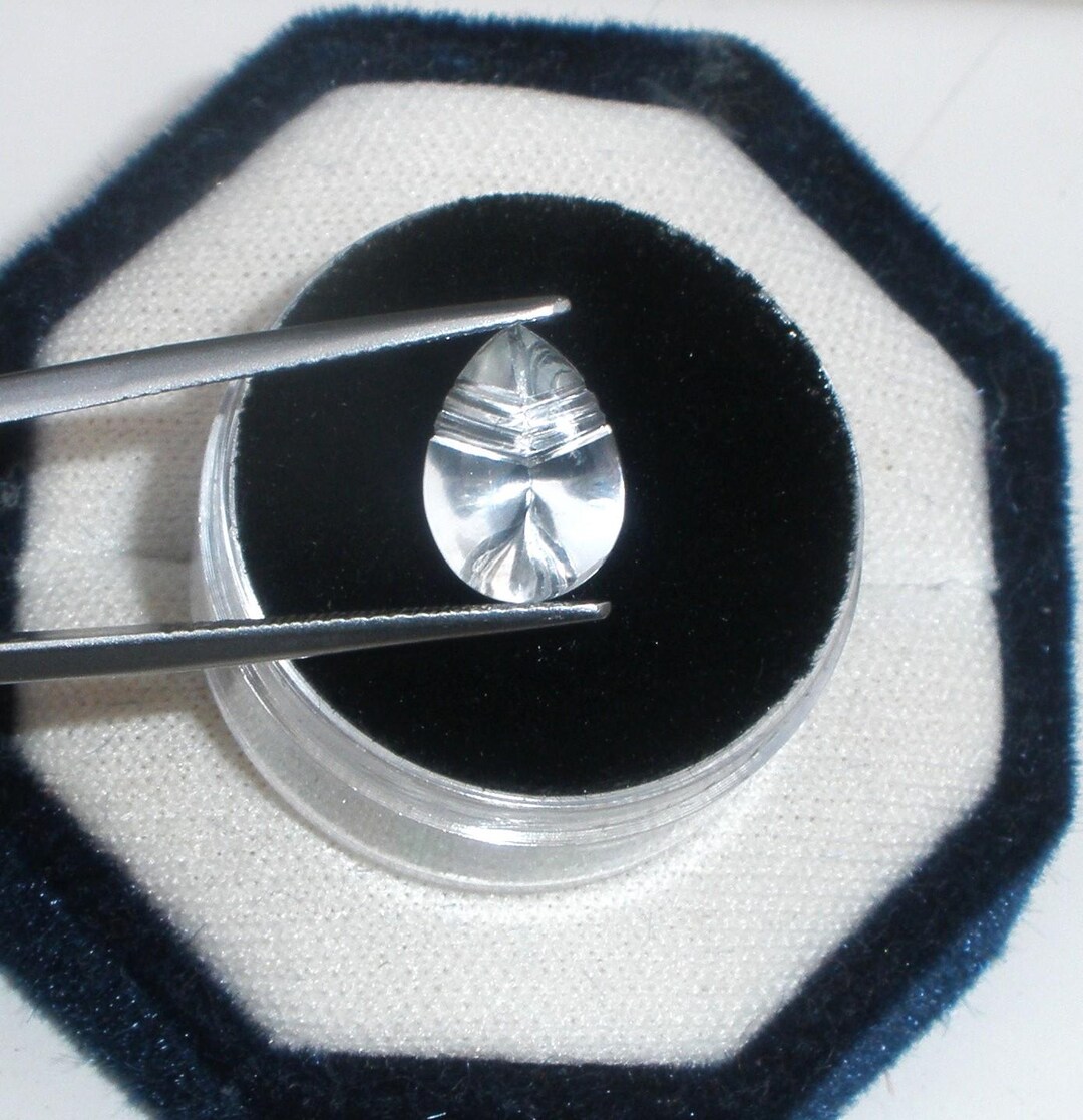 White Topaz Laser Cut Pear Natural Gem 12x8mm for Gifts, Crafts, Collecting and Jewelry - Etsy