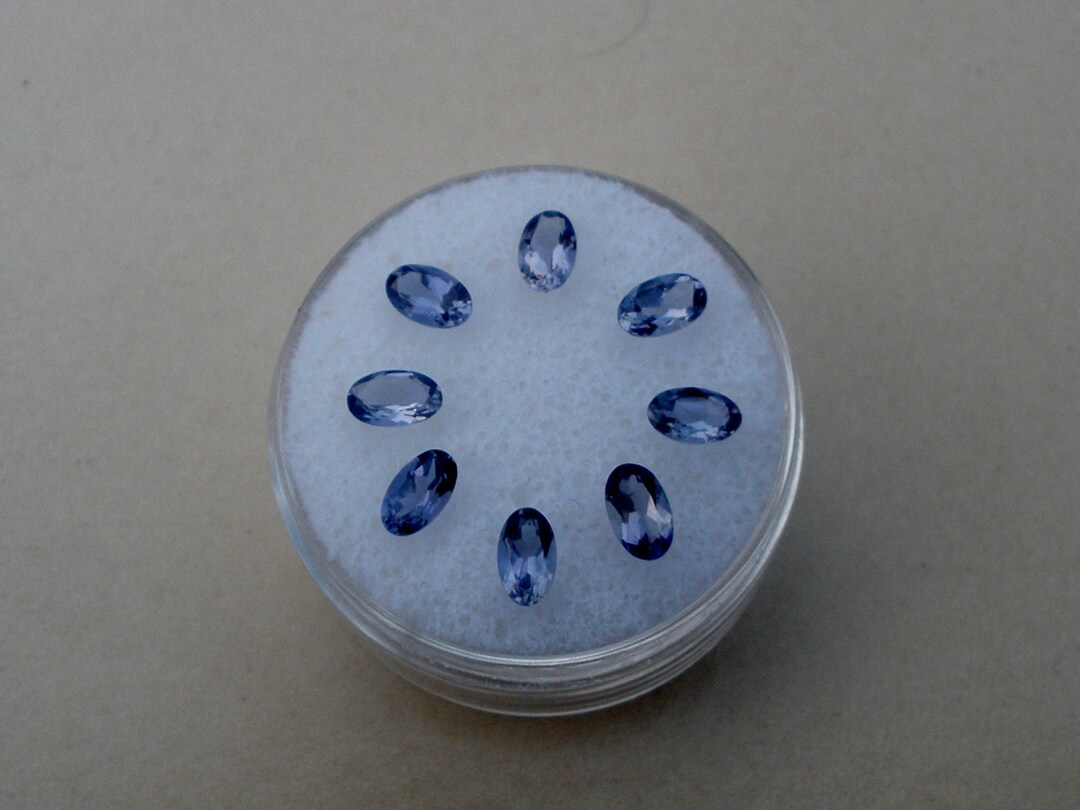 8 Iolite Oval Loose Faceted Natural Gems 5 X 3mm Each - Etsy