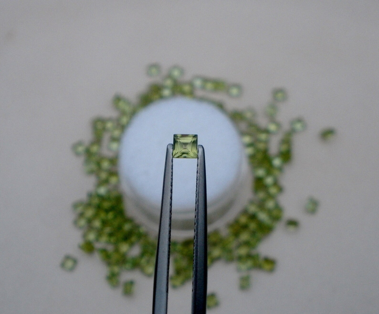 Peridot Square Loose Faceted Natural Gem 3mm - Etsy
