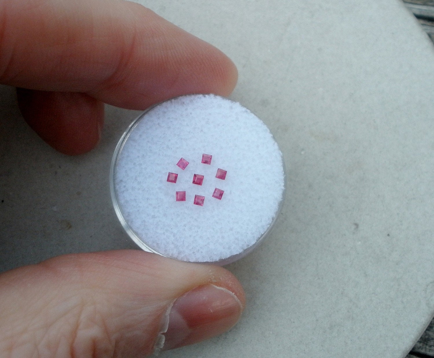 8 Loose Natural Red Ruby Square Gems 1.8mm - Etsy