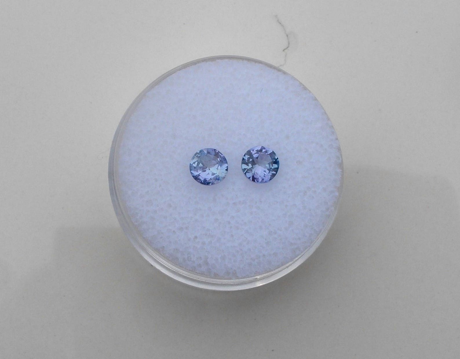 Tanzanite Round Loose Faceted Natural Gem Pair 4mm Each - Etsy