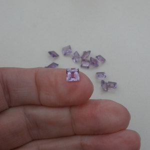 Amethyst Square Loose Natural Gem 6mm - Etsy