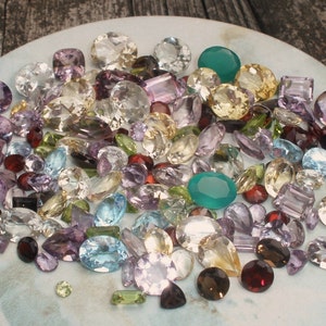Over 150 Carats of Loose Natural Semiprecious Gemstones for Jewelry ...