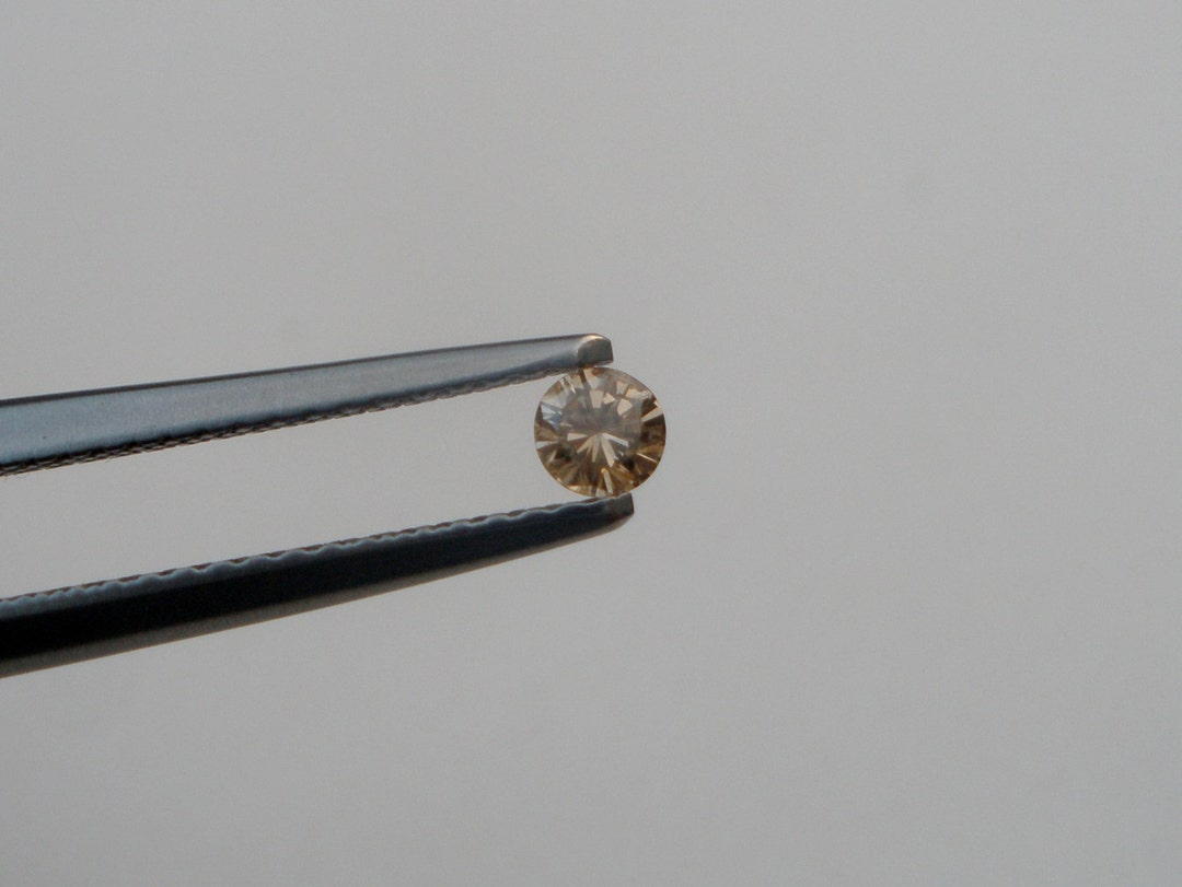 3mm Champagne Diamond Loose Round 0.13 Carats - Etsy